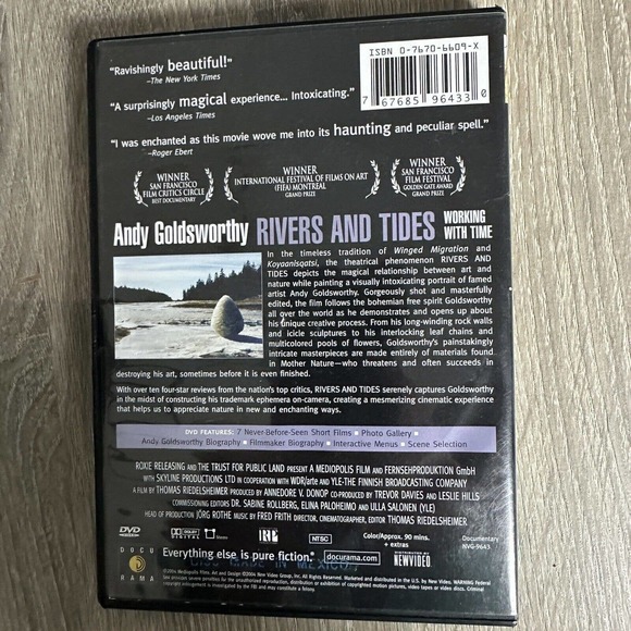 DVD | Media | Andy Goldsworthy Rivers And Tides Working With Time Dvd ...